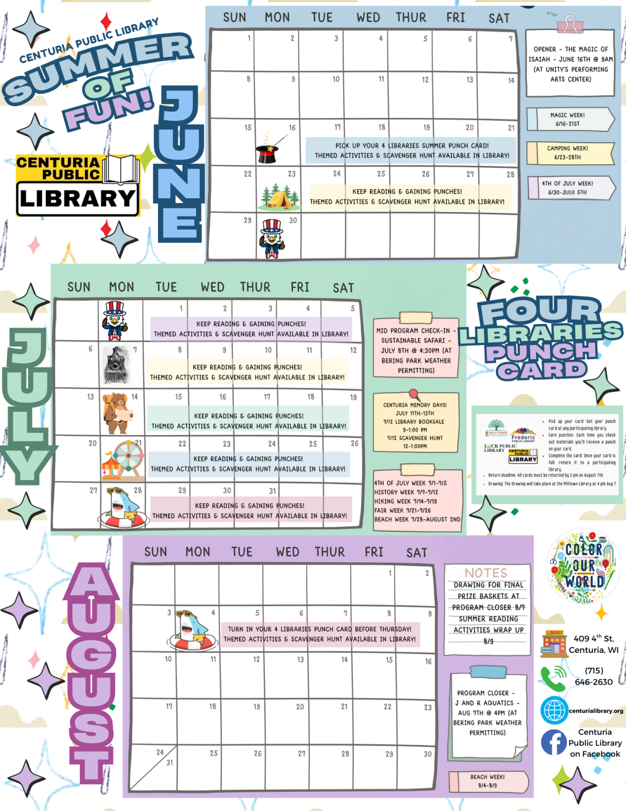 Summer Reading 2025 | Centuria Public Library